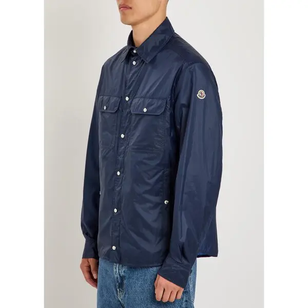 Moncler Lapelled Long-sleeved Shirt Jacket