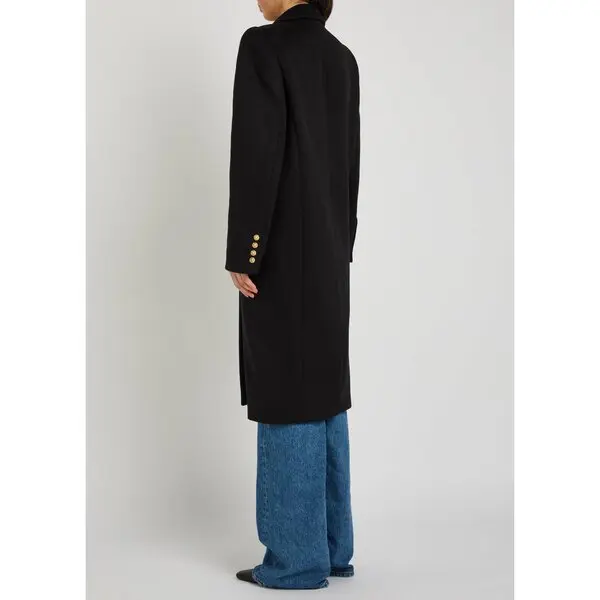 Balmain Wool Oversized-fit Overcoat
