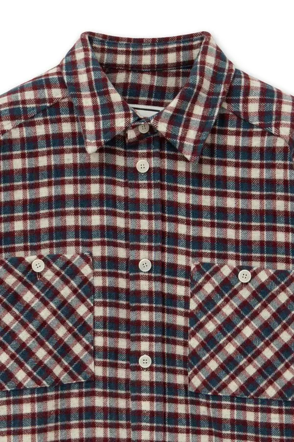 WOOYOUNGMI Plaid Wool Shirt