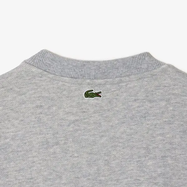 Lacoste Loose Fit Organic Cotton Fleece Sweatshirt