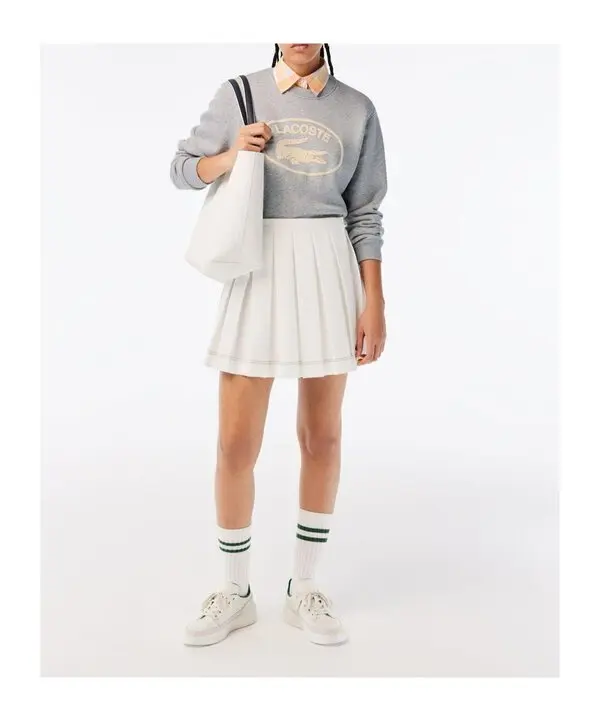 Lacoste Loose Fit Organic Cotton Fleece Sweatshirt