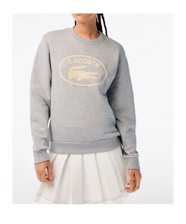 Lacoste Loose Fit Organic Cotton Fleece Sweatshirt