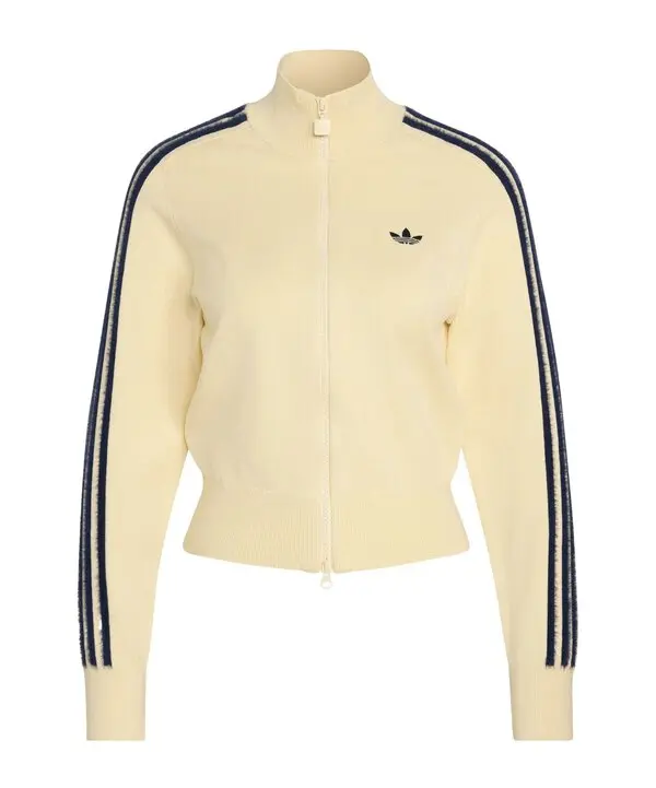 ADIDAS ORIGINALS Knit Zip-up Track Jacket - Nude