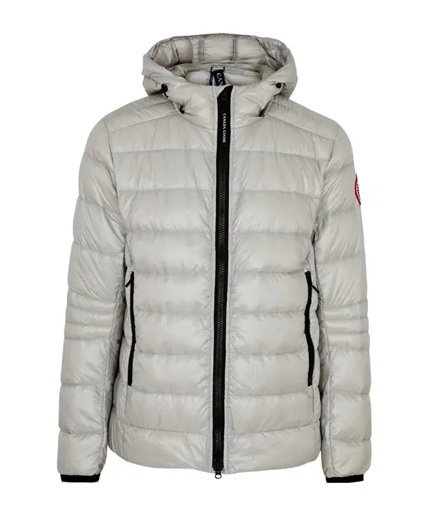Canada Goose Hooded Lightweight Down Jacket - Silver