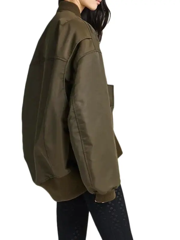 JW Anderson J.w.anderson Oversized Technical Fabric Bomber Jacket - Green