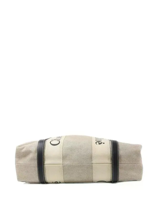 Chloé Medium Woody Canvas Tote Bag