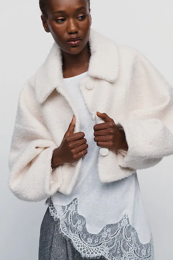 Maeve Boxy Micro Coat Jacket