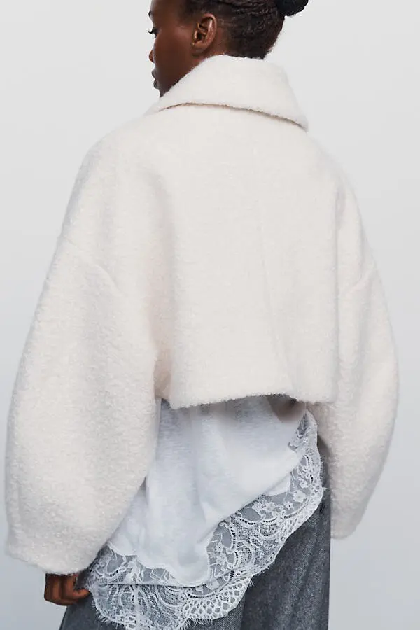 Maeve Boxy Micro Coat Jacket