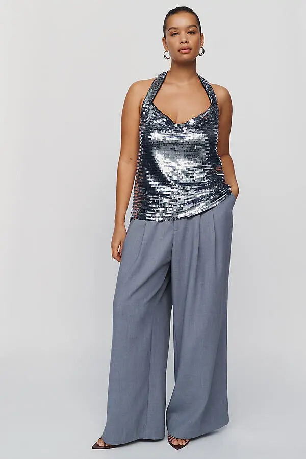 Anthropologie Sequ Chamail Halter Top