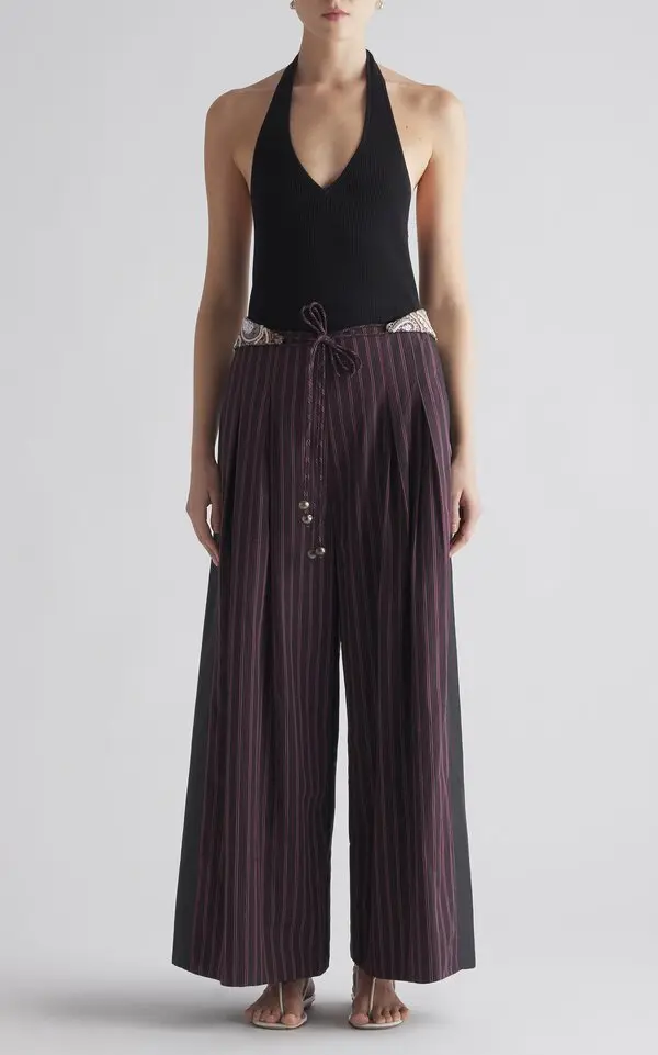 Chan Luu Paisley Embroidered Belt