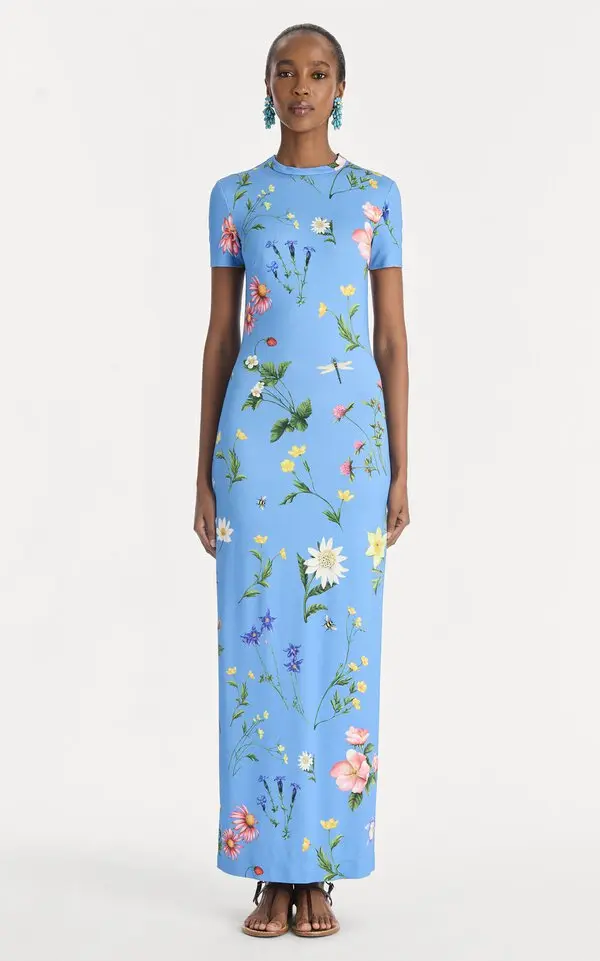 Oscar De La Renta Alpine Meadow Maxi Dress
