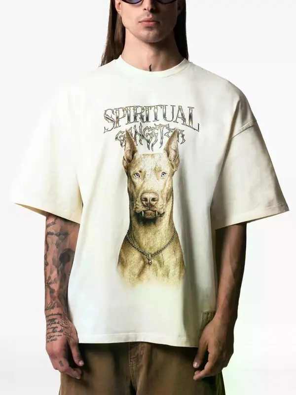 GARCIAS Rubens Dog T-shirt - Neutrals