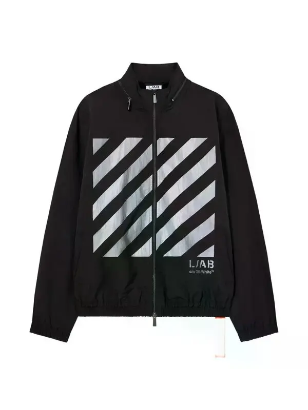 L/AB C/O OFF-WHITE Diagonal Reflective Windbreaker Jacket