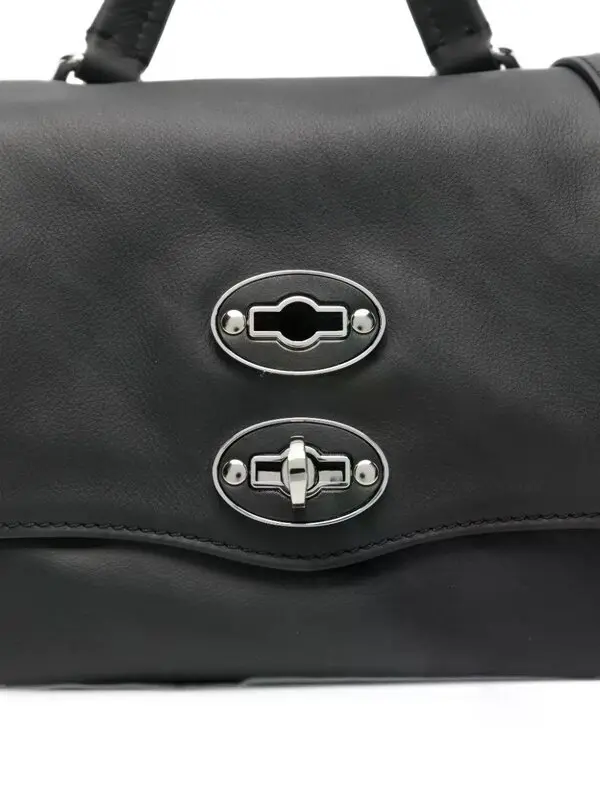 ZANELLATO Baby Postina® Studded Leather Tote Bag - Black