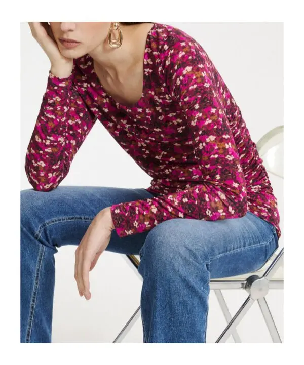 Marella Side-gathered T-shirt