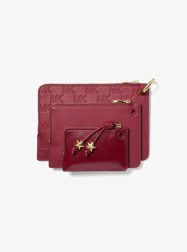Michael Kors Jet Set 3-in-1 Leather Pouches In By