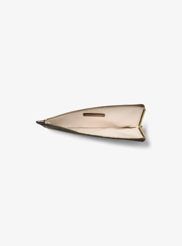 Michael Kors Jet Set 3-in-1 Smooth And Signature Logo Pouches In By - Brown