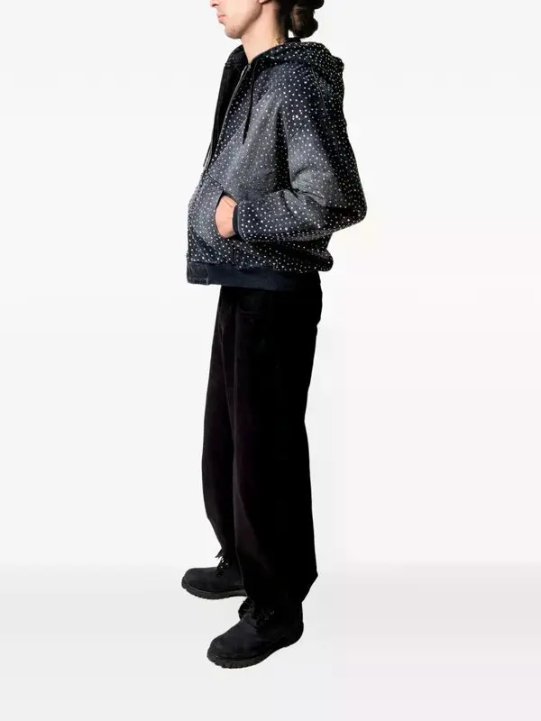 GARCIAS Ra Crystal-embellished Denim Hoodie