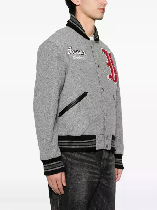 BILLIONAIRE BOYS CLUB - ICE CREAM Logo-patch Bomber Jacket