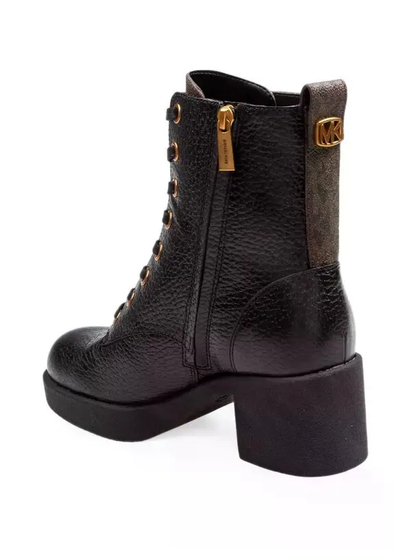 Michael Kors Bryant Lace-up Leather Combat Boots