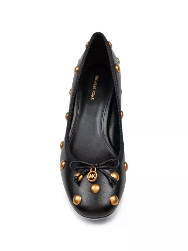 Michael Kors Piper Flex Stud-embellished Leather Pumps