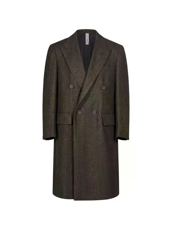 HEVO Martinafranca Double-breasted Coat - Brown
