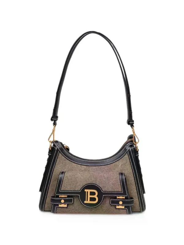 Balmain B-buzz Canvas Shoulder Bag