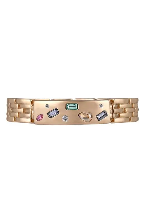 Badgley Mischka Glass Stretch Bangle Bracelet