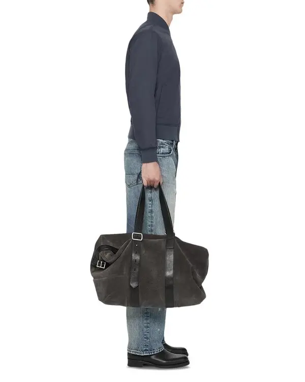 ALLSAINTS Abbot Cotton Blend Bomber Jacket - Command Blue