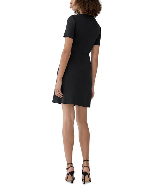 Carolina Herrera Short Sleeve A Line Mini Dress