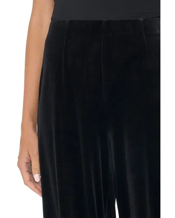 CECE DUPRAZ High Rise Wide Leg Velvet Pants