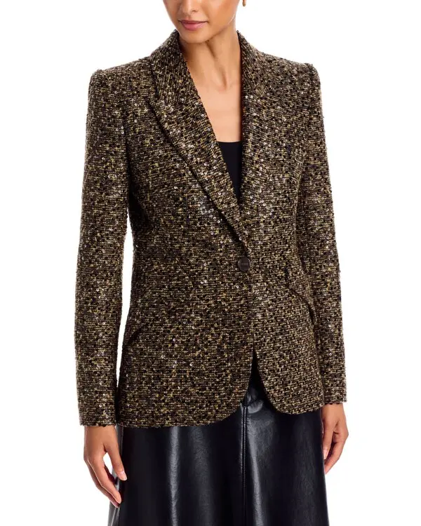 L'AGENCE Chamberlain Sequin Blazer