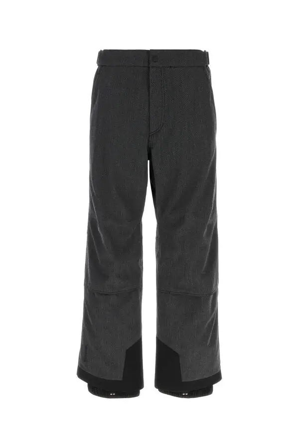 Moncler Charcoal Wool Ski Pants