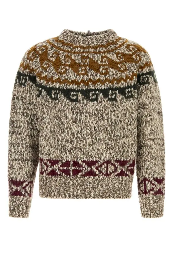 Moncler Embroidered Wool-blend Sweater For
