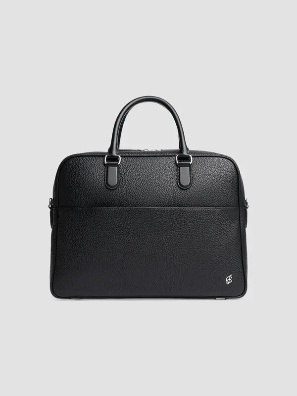 CARL FRIEDRIK Sonder Dunloe Leather Briefcase - Black