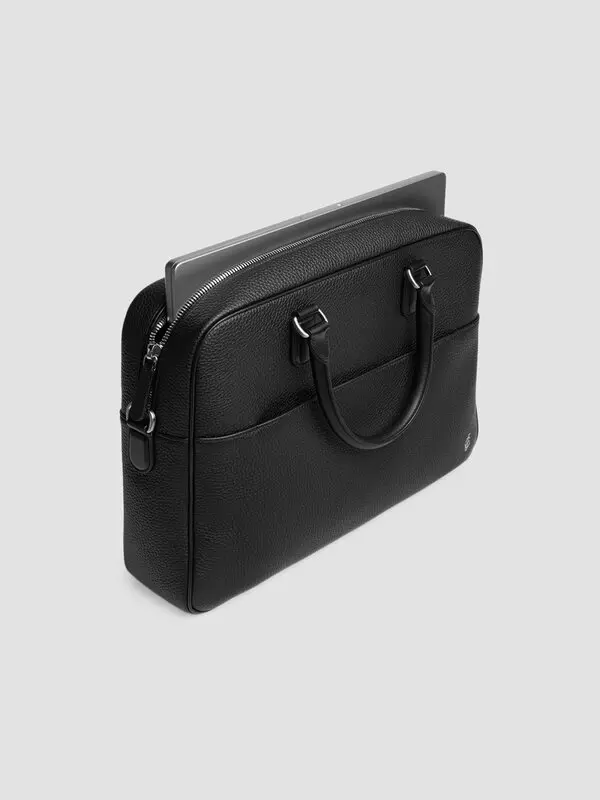 CARL FRIEDRIK Sonder Dunloe Leather Briefcase - Black