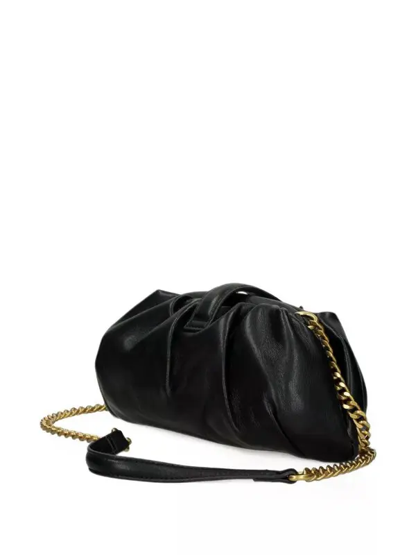 Just Cavalli Snake-plaque Ruched Shoulder Bag