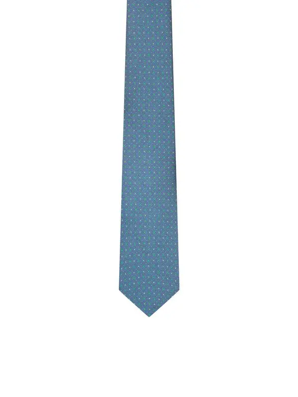 Kiton Micro-pattern Tie - Blue