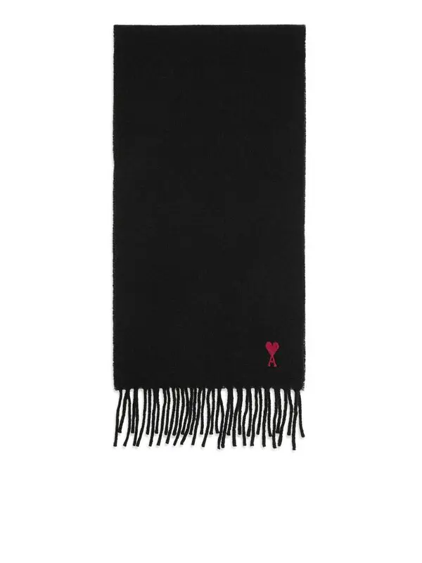 AMI Paris De Coeur Scarf In Wool