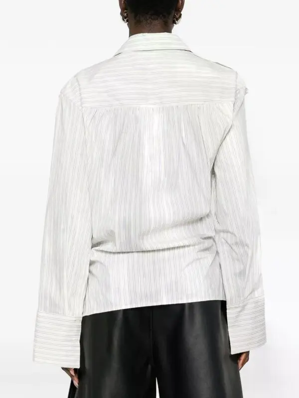 IRO PARIS Striped Wrap Shirt