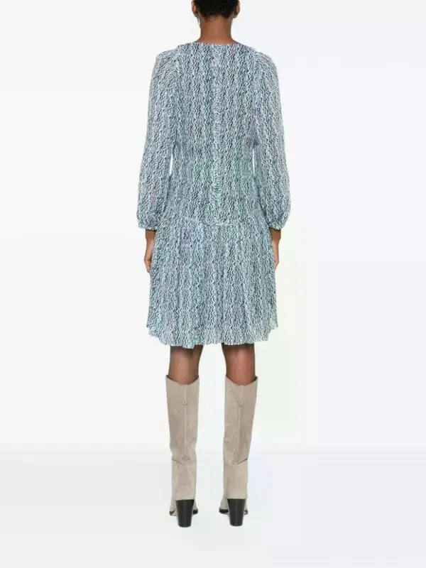 IRO PARIS Ruline Graphic-print Gathered A-line Mini Dress
