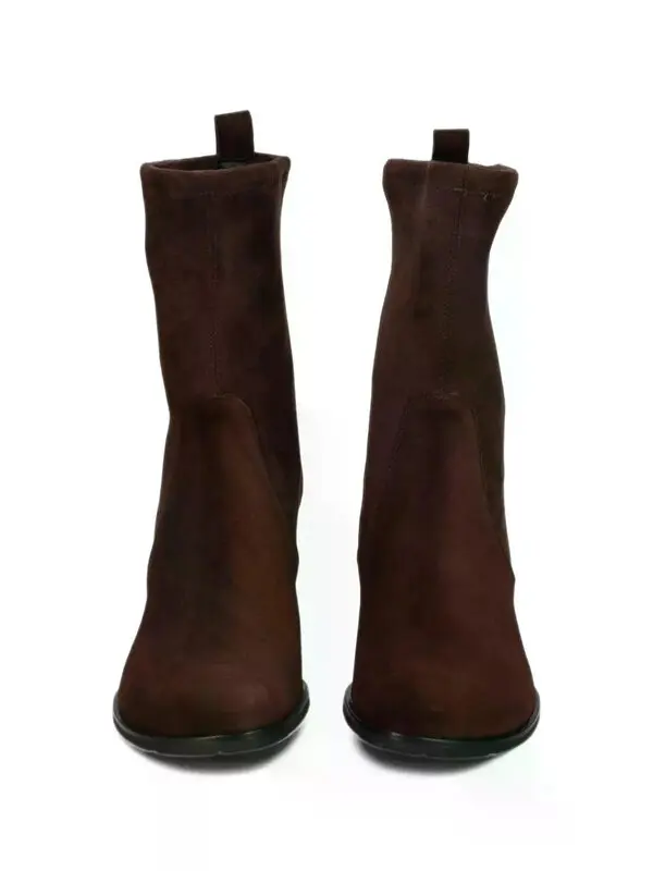 PONS QUINTANA Suede Block-heel Ankle Boots