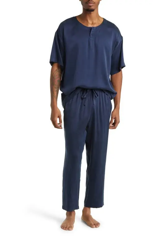 Lunya Washable Silk Set - Deep Blue