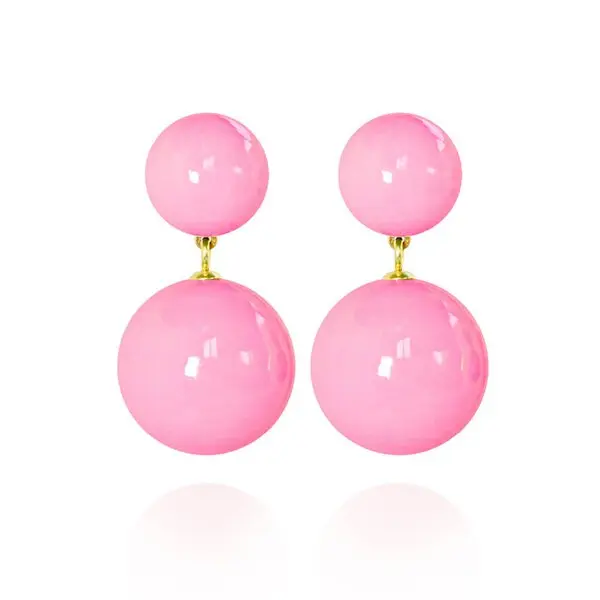 SAULE LABEL Sonia Classic Earrings In Taffy - Pink
