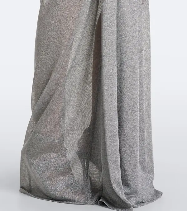 Dolce & Gabbana Draped Lamé Gown