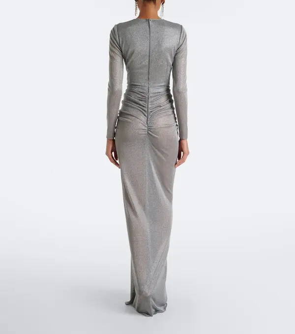 Dolce & Gabbana Draped Lamé Gown