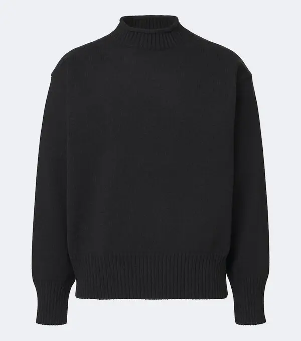 Auralee Wool Sweater - Black