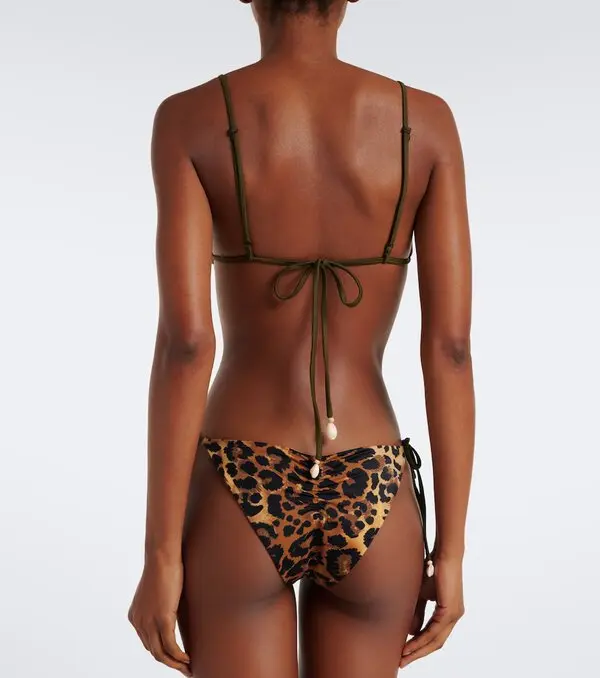 Johanna Ortiz Leopard-print Bikini Top