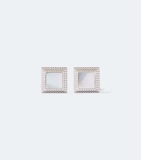 Dunhill Sterling Cufflinks With Mother-of-pearls - Silver