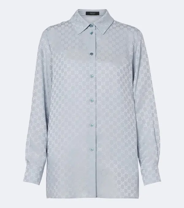 Gucci Gg Silk Jacquard Shirt